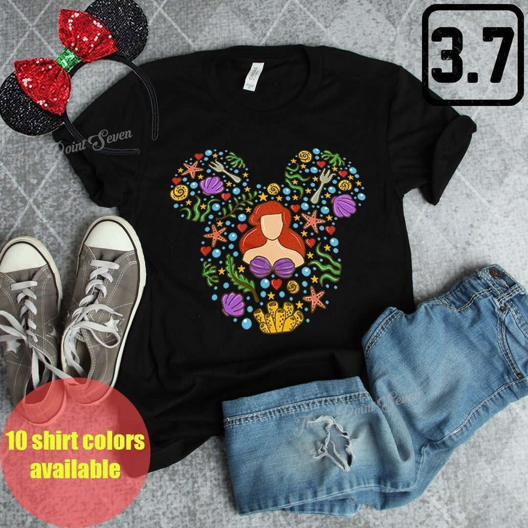 Little Mermaid T-shirt, Ariel Princess Shirt, Birthday Shirt Gift E0275 ...