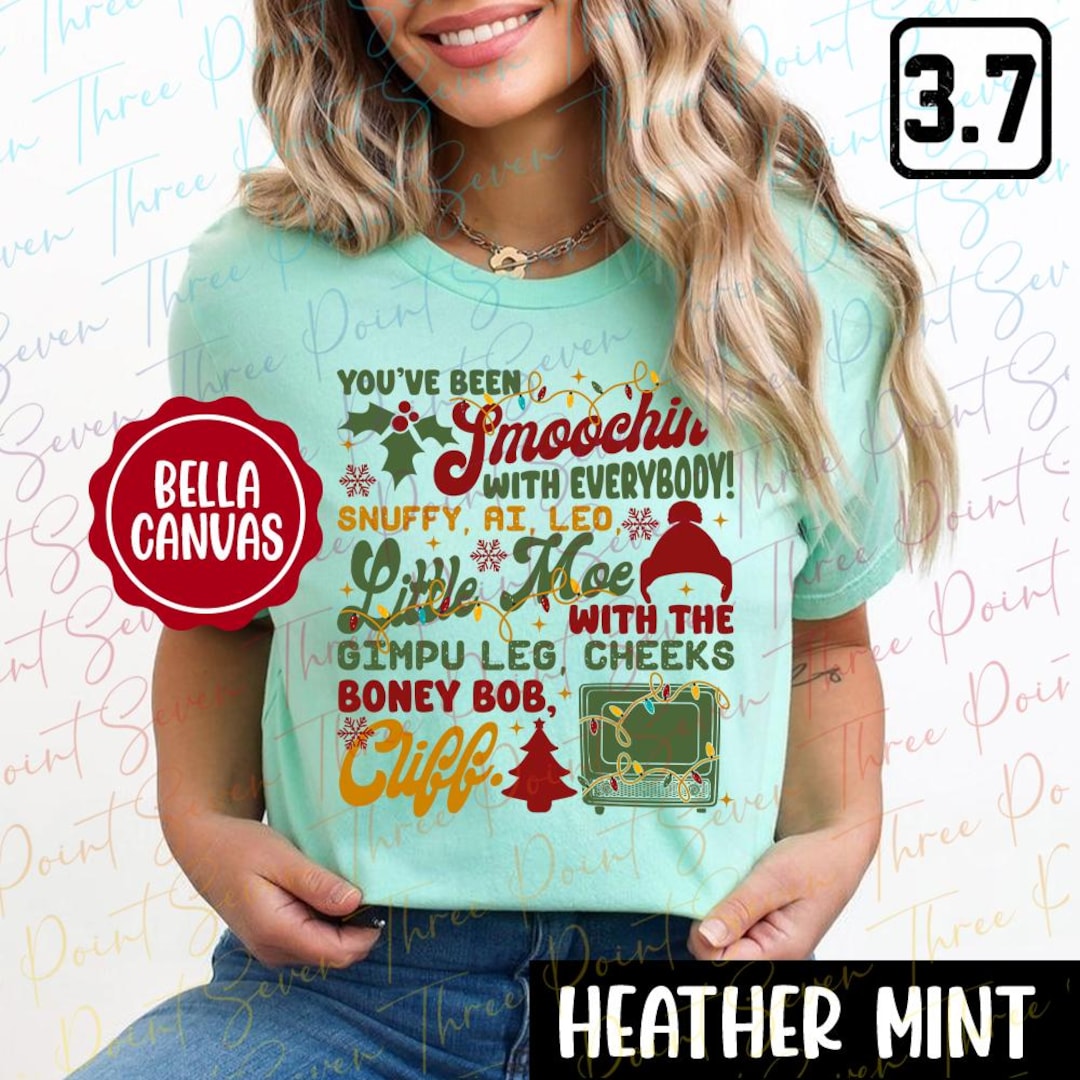 Smooching With Everybody Gimpy Leg Shirt, Christmas Story Shirt ...