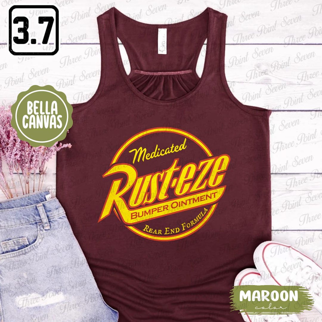 Cars Rust-eze Tank Top, Lighting Mcqueen Tank Top, Car Racer Tank E0244 ...