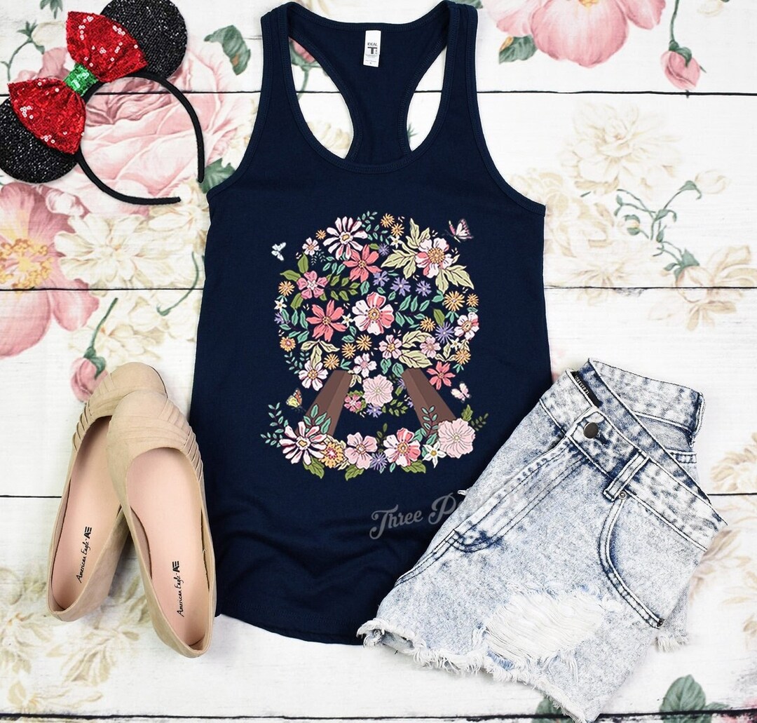 Floral Epcot Tank Top, Epcot Flower and Garden Festival Ladies ...