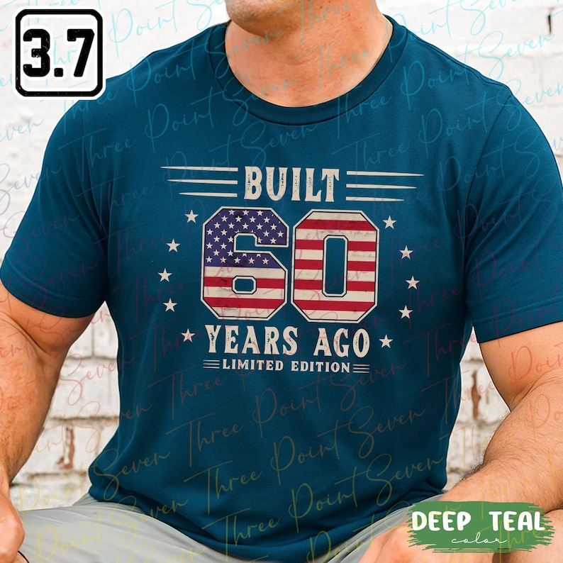 60th Birthday Shirt, Built 60 Years Ago Sweatshirt, Vintage 1966 Men's ...
