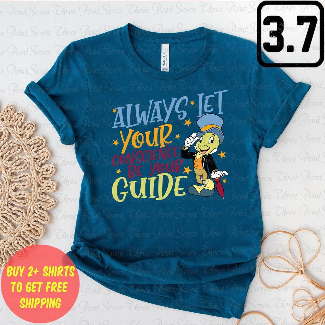 Pinocchio Shirt, Jiminy Cricket T-shirt E0951 - Etsy