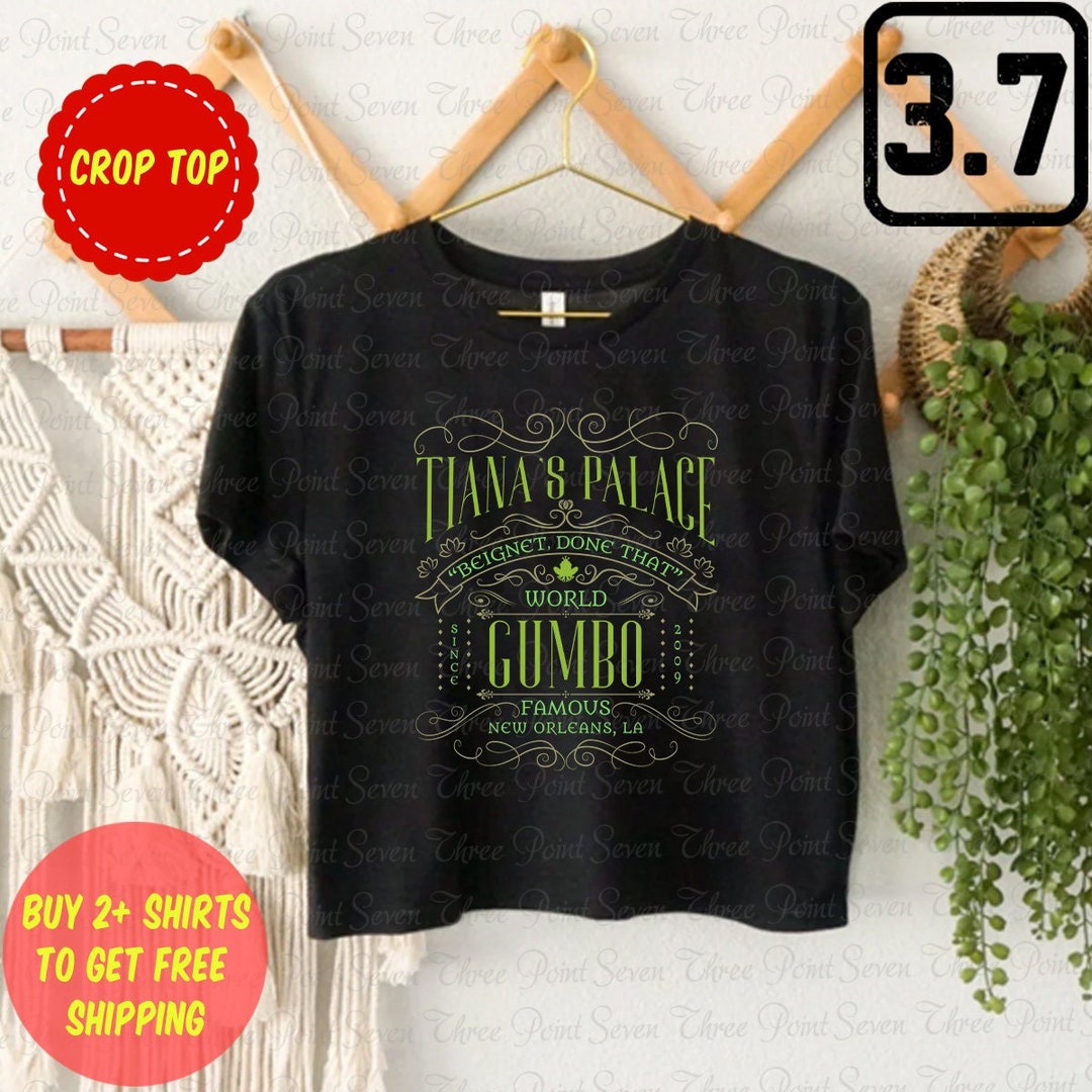 Princess and the Frog Crop Top, Tiana Princess Crop Tee E0991 - Etsy