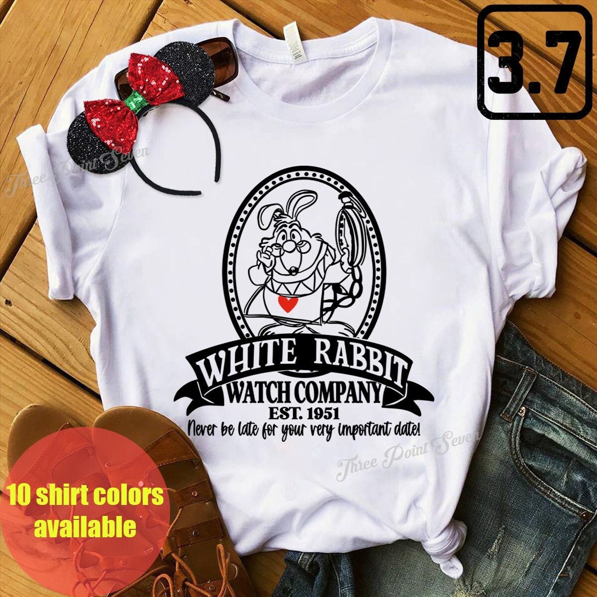 White Rabbit Shirt Alice in Wonderland White Rabbit Watch - Etsy