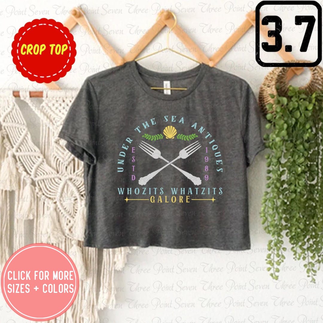 Dinglehopper Crop Top, the Little Mermaid Crop Top, Ariel Princess Crop ...