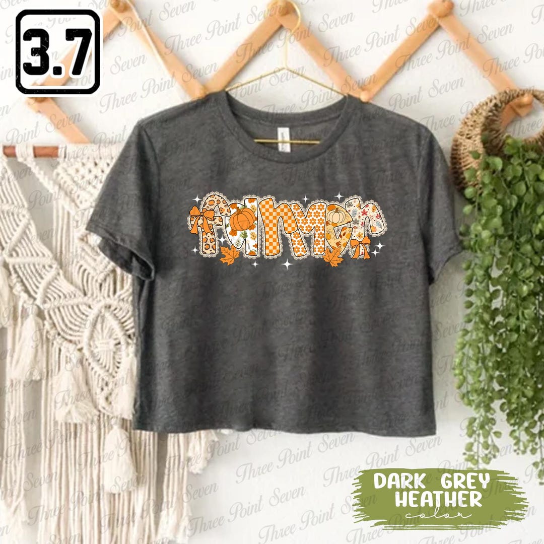 Cozy Autumn Farmer Crop Top, Fall Farming Crop Tee, Coquette Farmer ...
