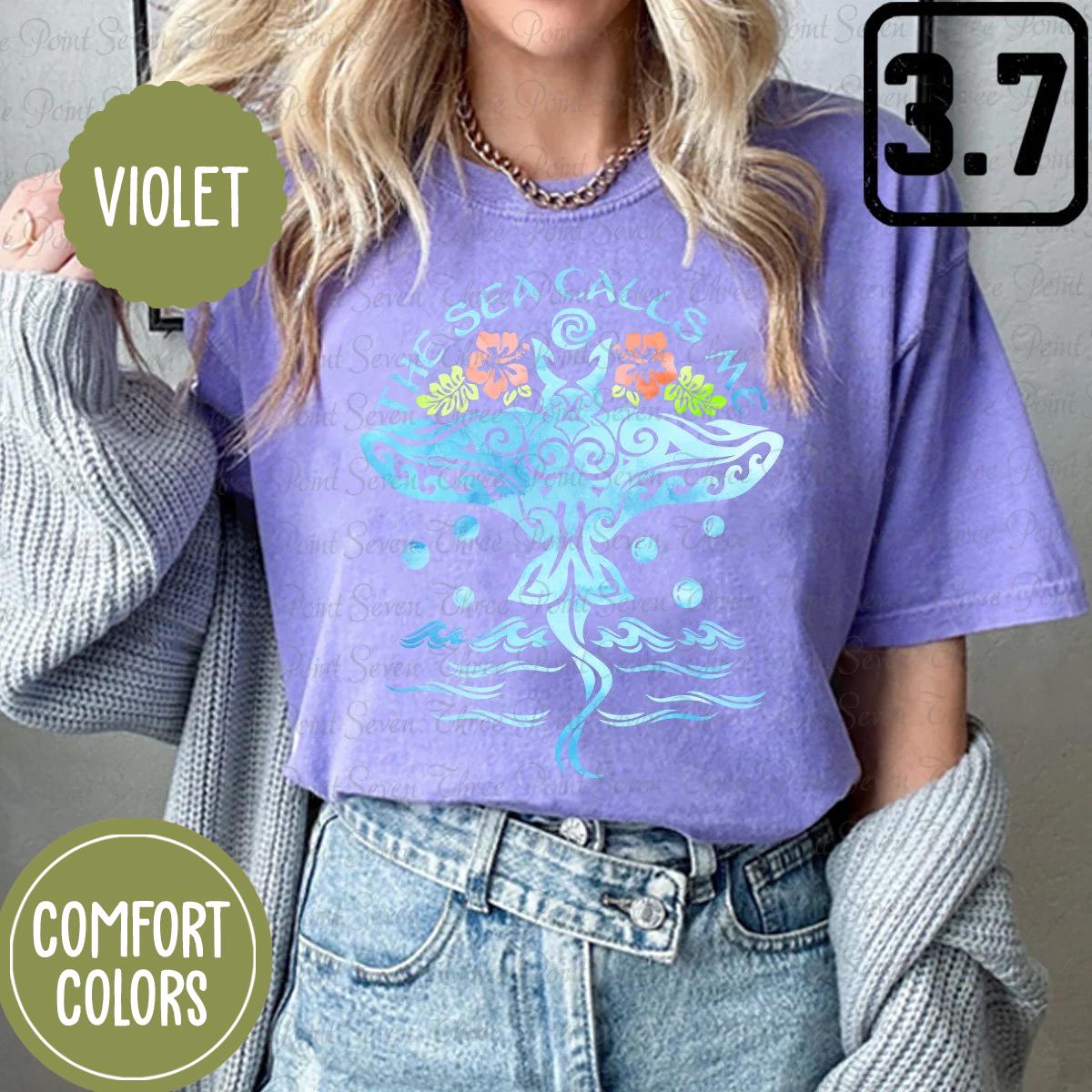 Moana and Grandma Tala Comfort Colors Shirt, Moana Manta Ray Shirt ...