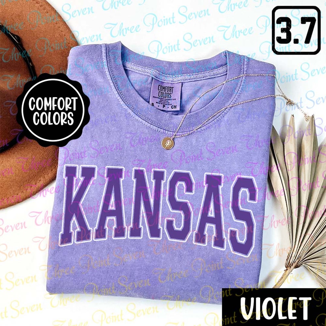 Comfort Colors Vintage Kansas Shirt, Kansas State Shirt, Retro Kansas ...