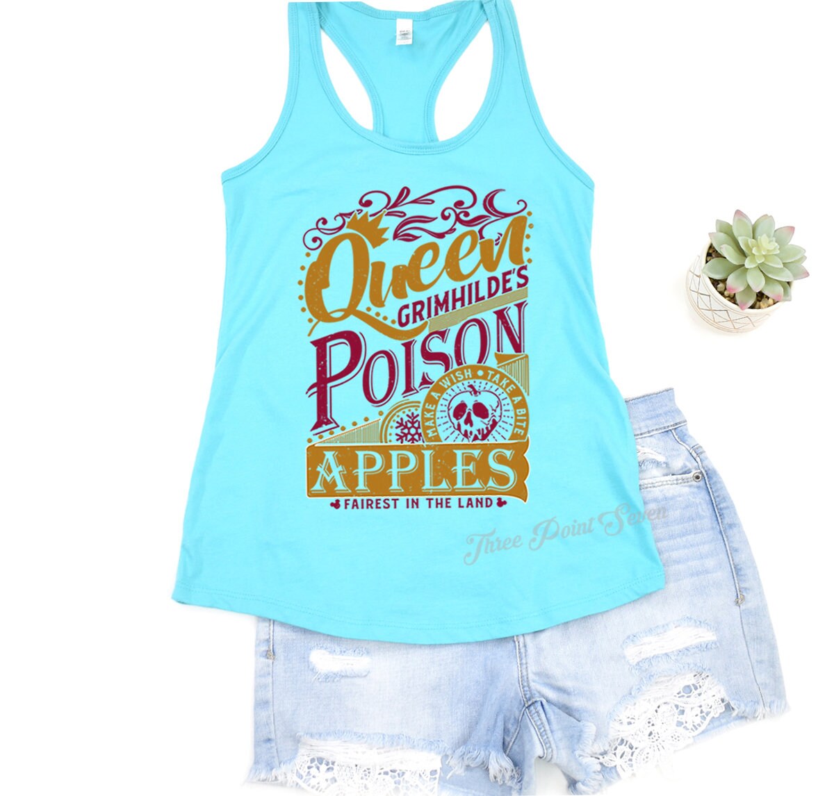 Snow White Evil Queen Grimhilde's Poison Apple Tank Top - Etsy
