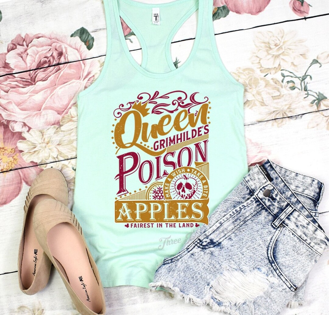 Snow White Evil Queen Grimhilde's Poison Apple Tank Top - Etsy