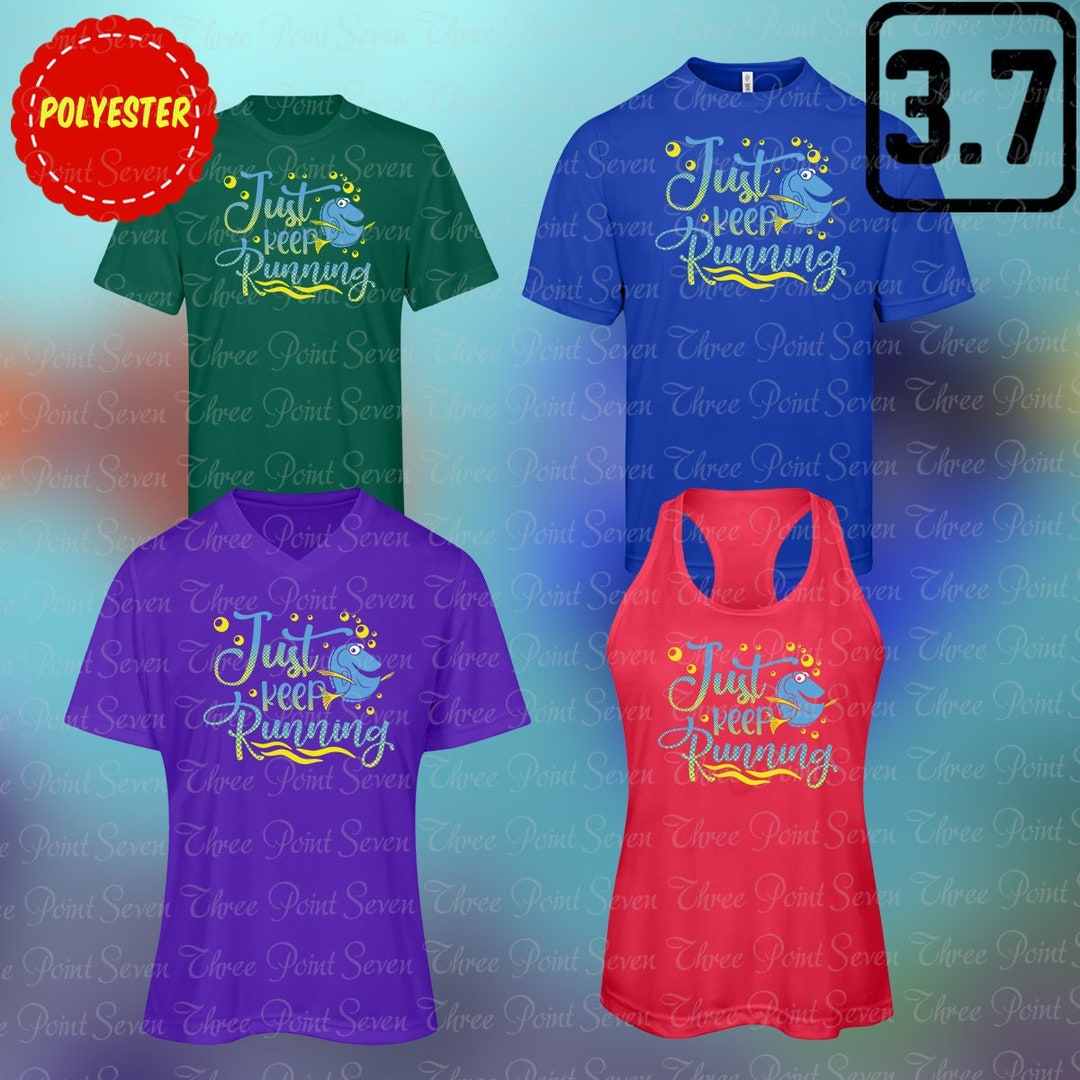 Finding Dory Dry Fit Shirt, Finding Nemo Running Polyester Tee, Just ...
