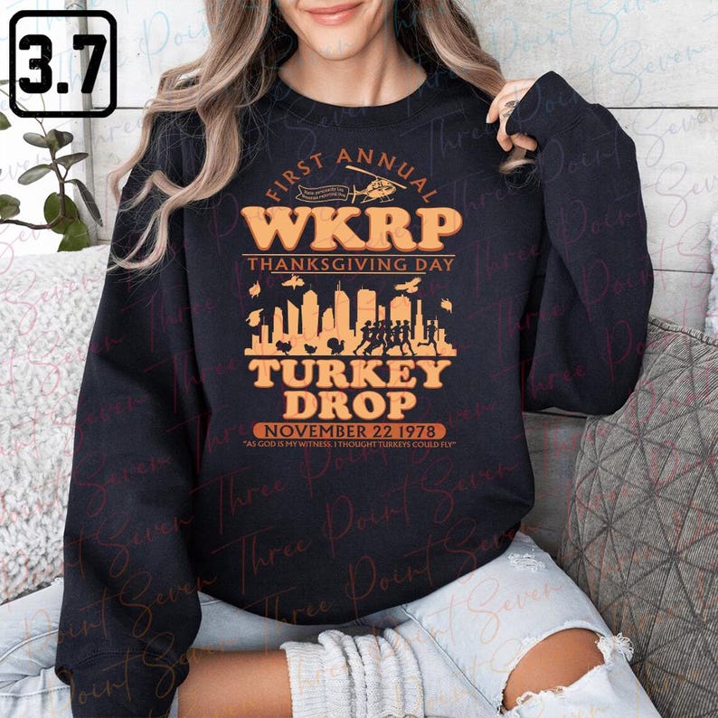 First Annual WKRP Thanksgiving Day Sweatshirt E8082 - Etsy