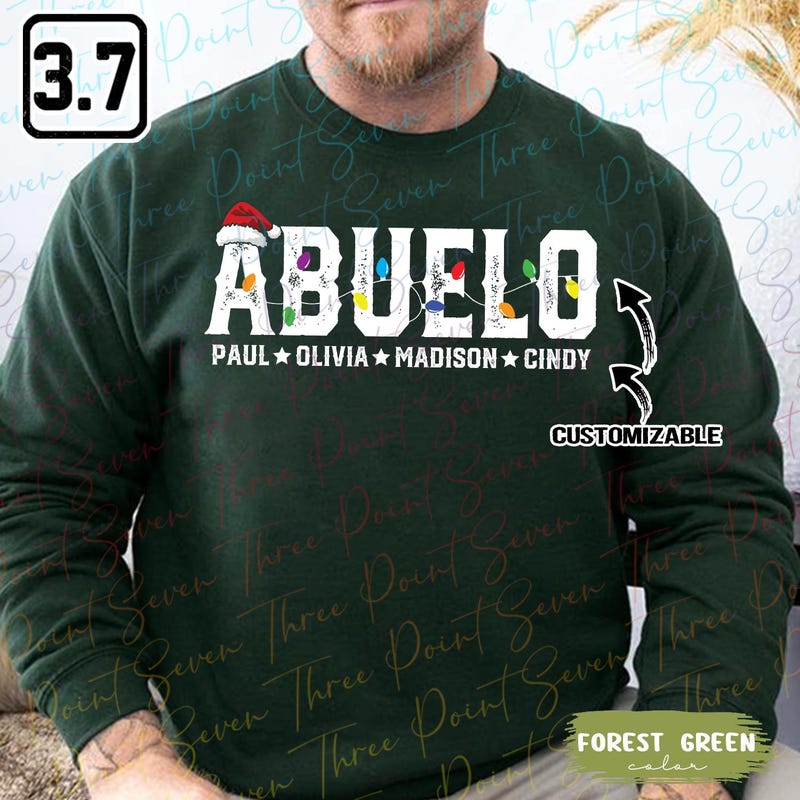 Christmas Abuelo Shirt - Etsy UK