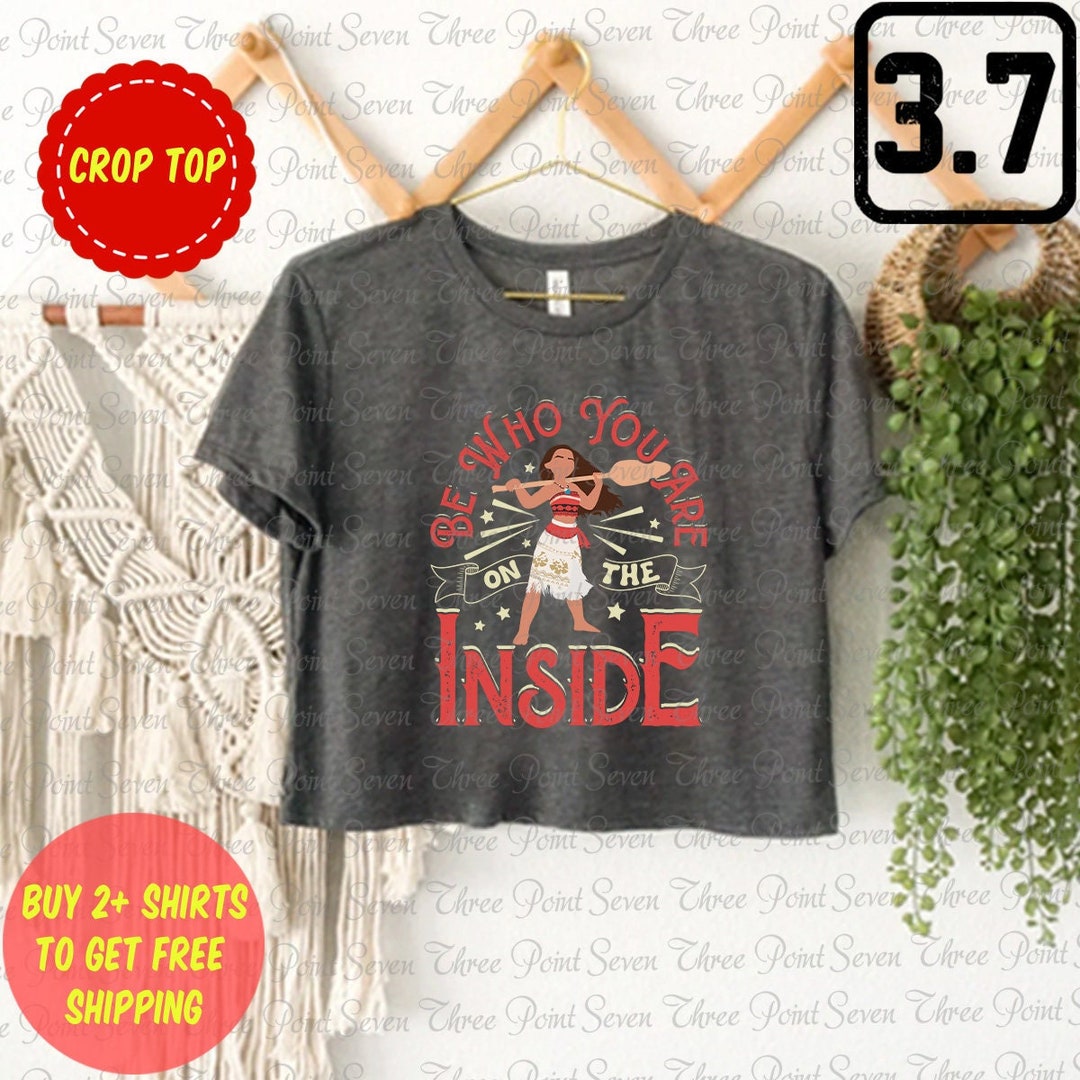 Moana Princess Crop Top, Princess Polynesian Tee, Moana Hawaiian Crop ...
