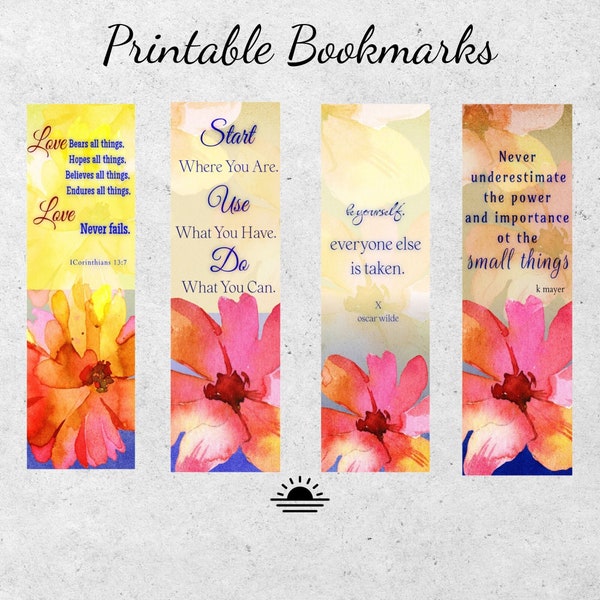 Inspirational Bookmarks for Women - Etsy