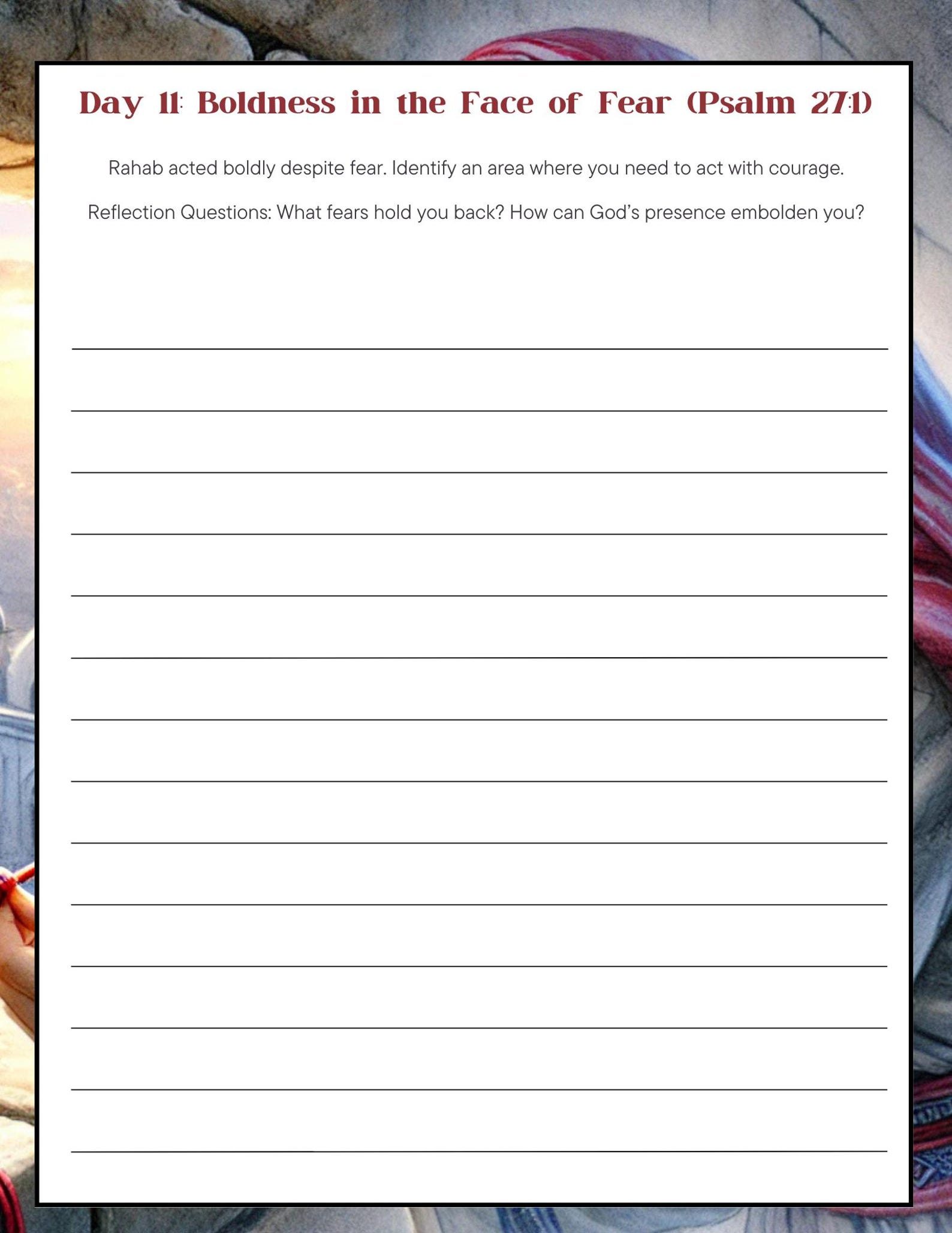 Rahab 30-day Devotional, Lessons for Daughters of God, Christian Bible ...