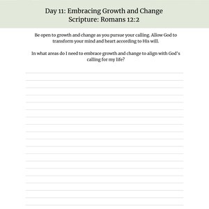 21-day Devotional Journal: Clarity for Your Calling (PDF) - Etsy