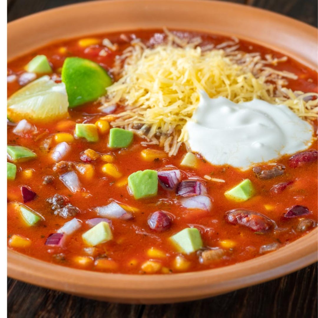 Recipe Card, Taco Soup Easy Dinner, Recipe Printable, Instant Download ...