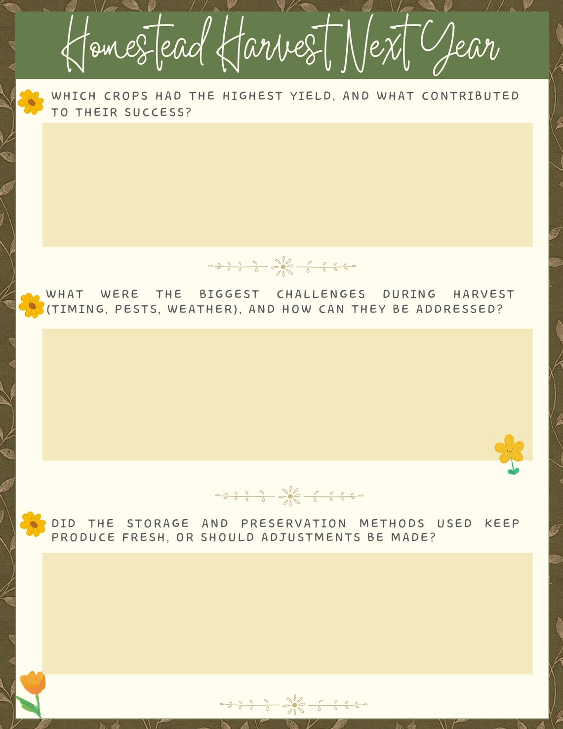 Homestead Garden Planner Printable Gardening Journal Vegetable & Herb ...