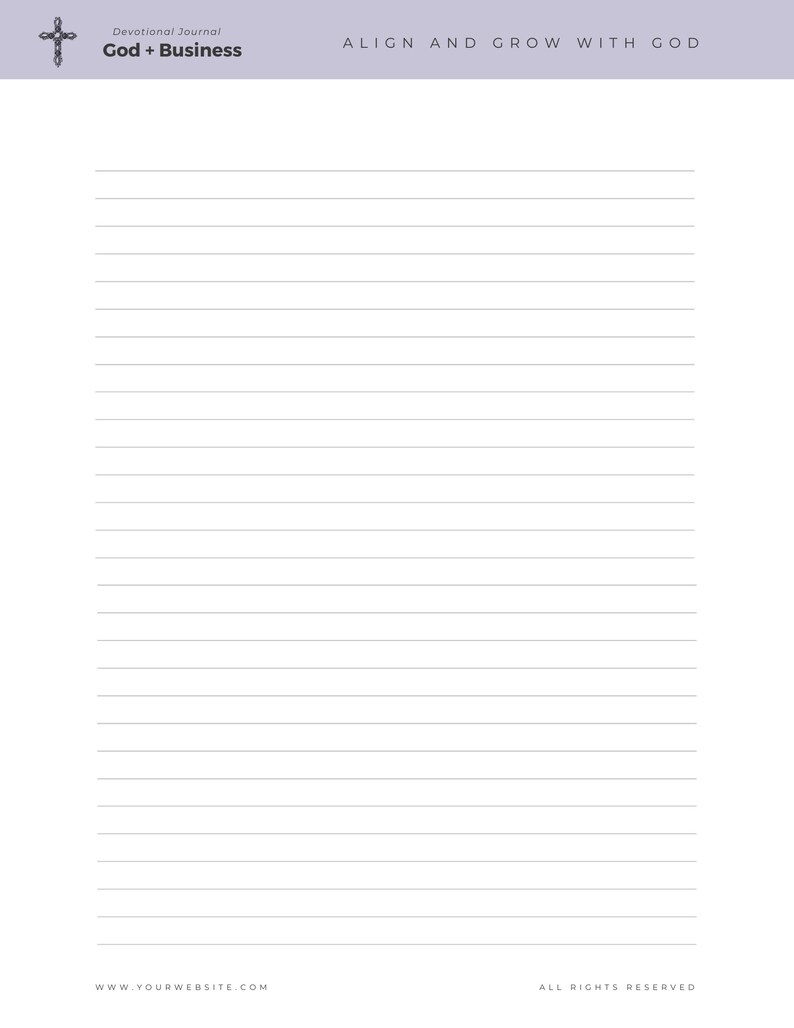 Christian Journal, Grow and Align With God, Devotional Journal for ...