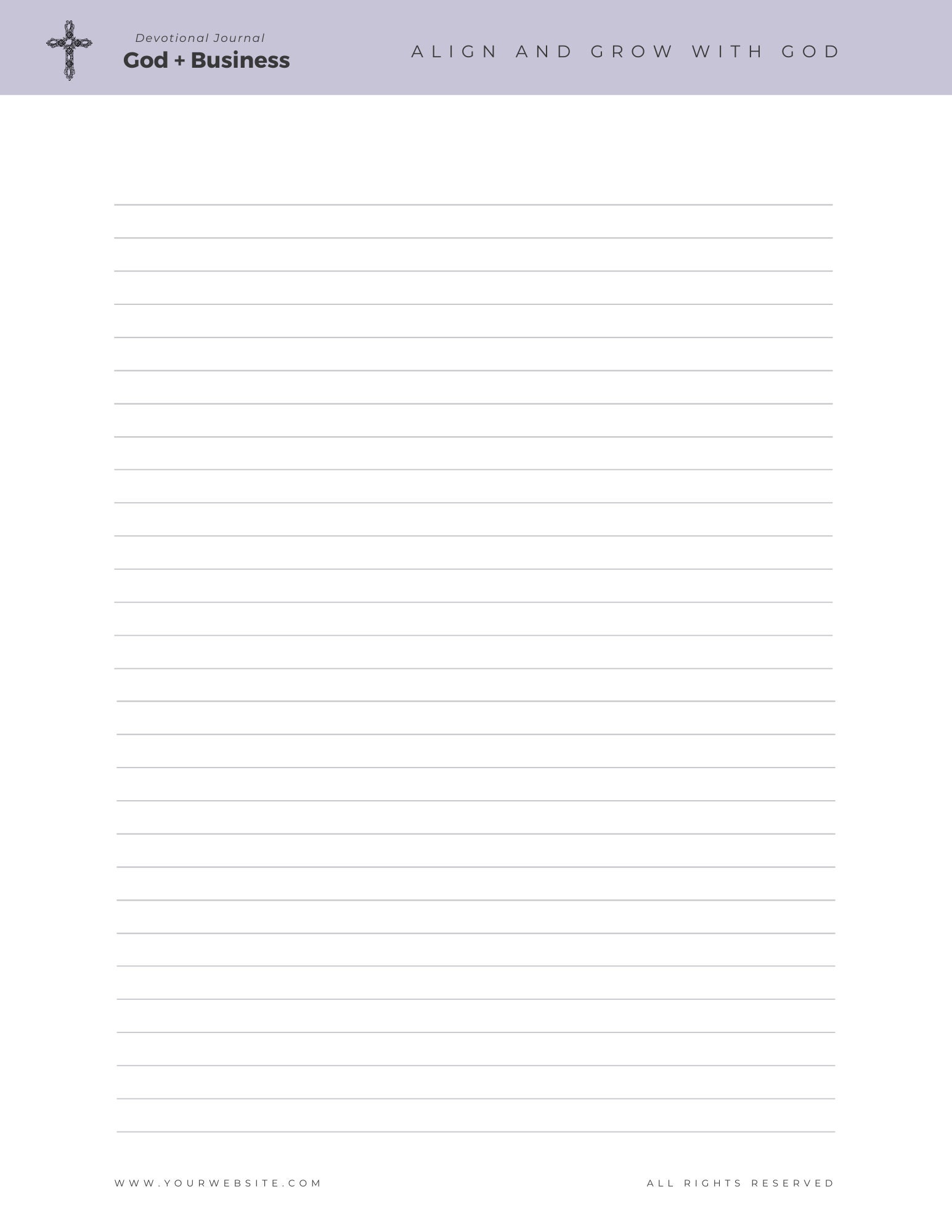 Christian Journal, Grow and Align With God, Devotional Journal for ...