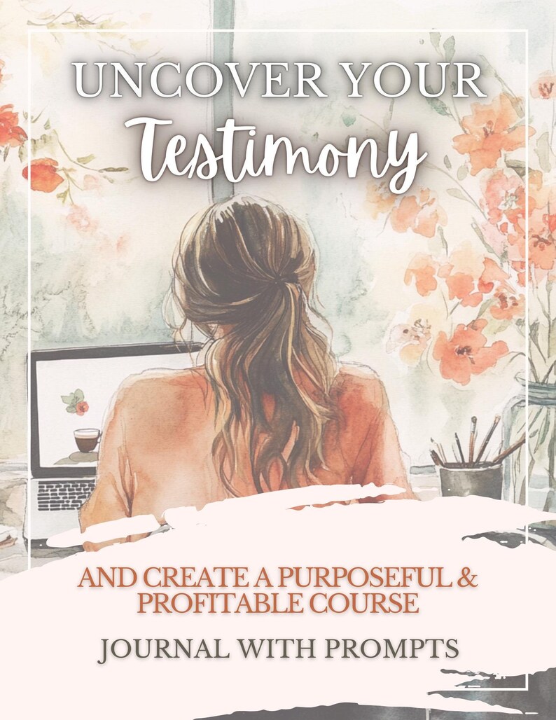 Uncover Your Testimony Journal, Spiritual Growth Journal, Healing and ...