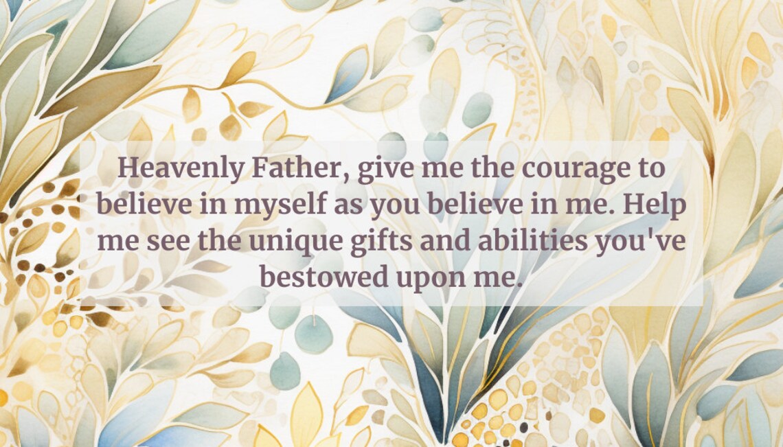 Biblical Prayer Cards: Cultivate Confidence, Daily Self-assurance (PDF ...
