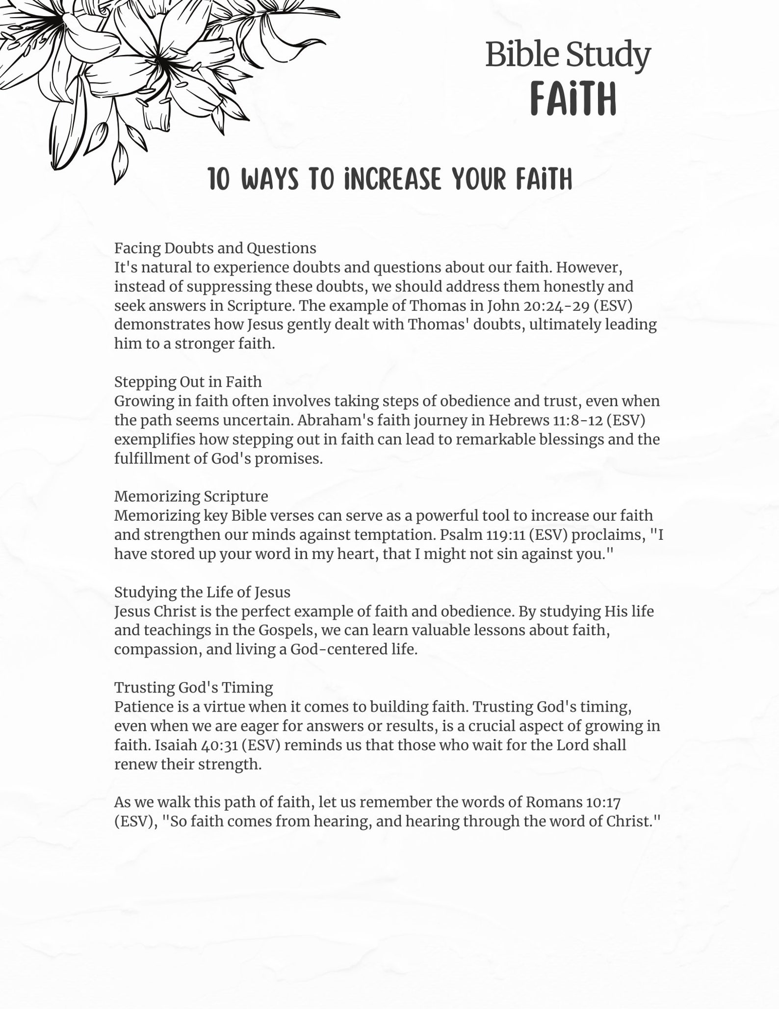 Bible Study, Faith, What is Faith? Importance of Faith, Faith in Our ...