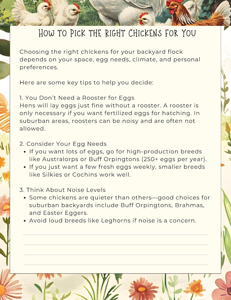 Backyard Chicken Planner, Raising Chickens Guide, Chicken Keeping ...