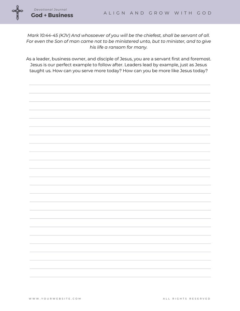 Christian Journal, Grow and Align With God, Devotional Journal for ...