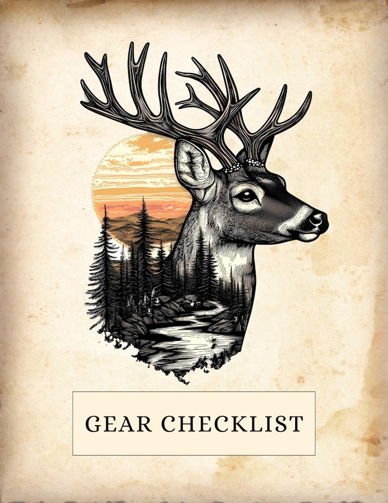 Hunting Journal With Gear Checklist, Goals, Logbook, Scouting Notes ...