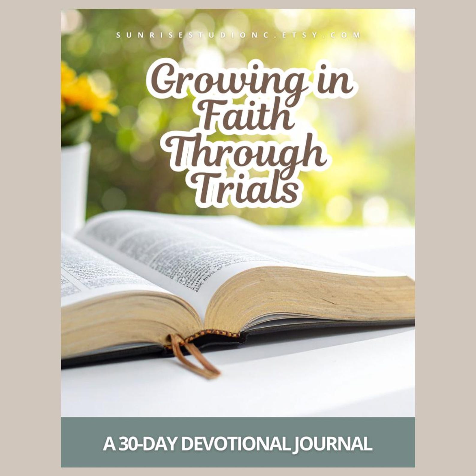 Growing in Faith Through Trials – 30 Day Devotional Journal - Etsy