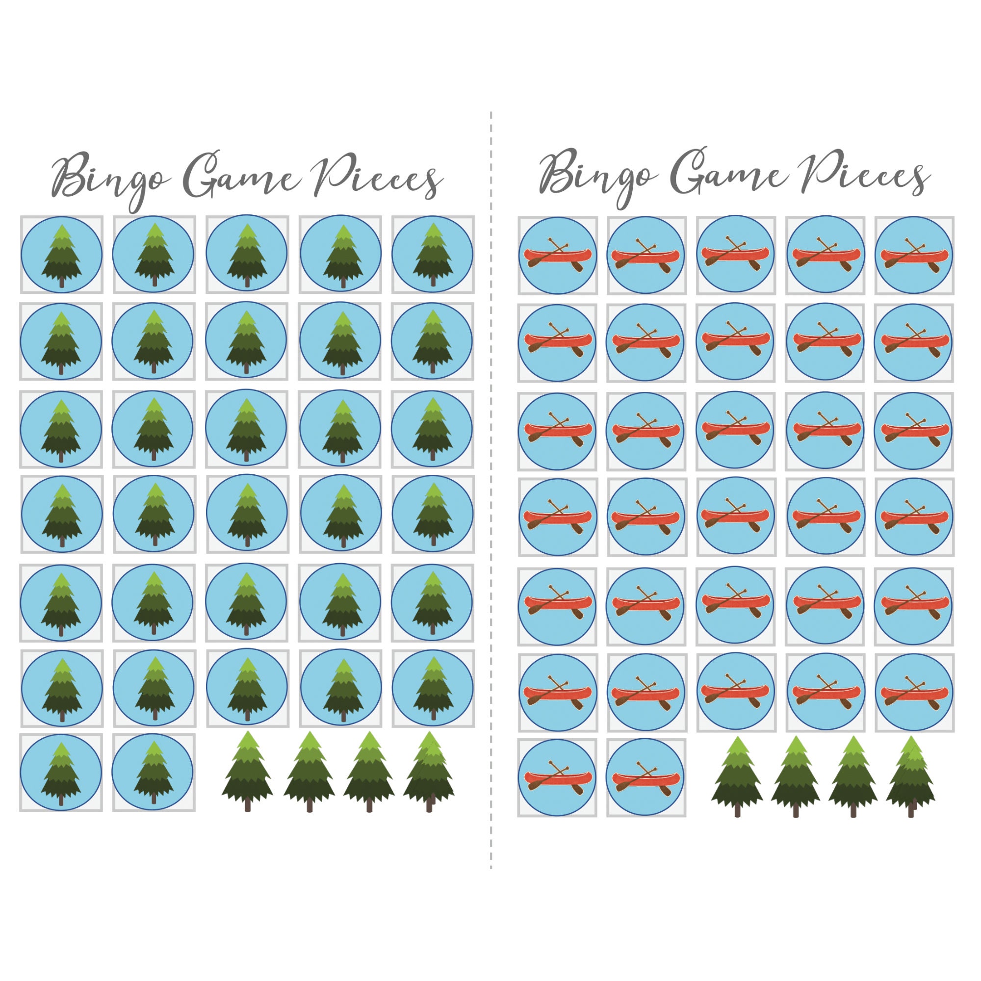 Camping Bingo, Fun for Kids, Adventure Time Bingo - Etsy