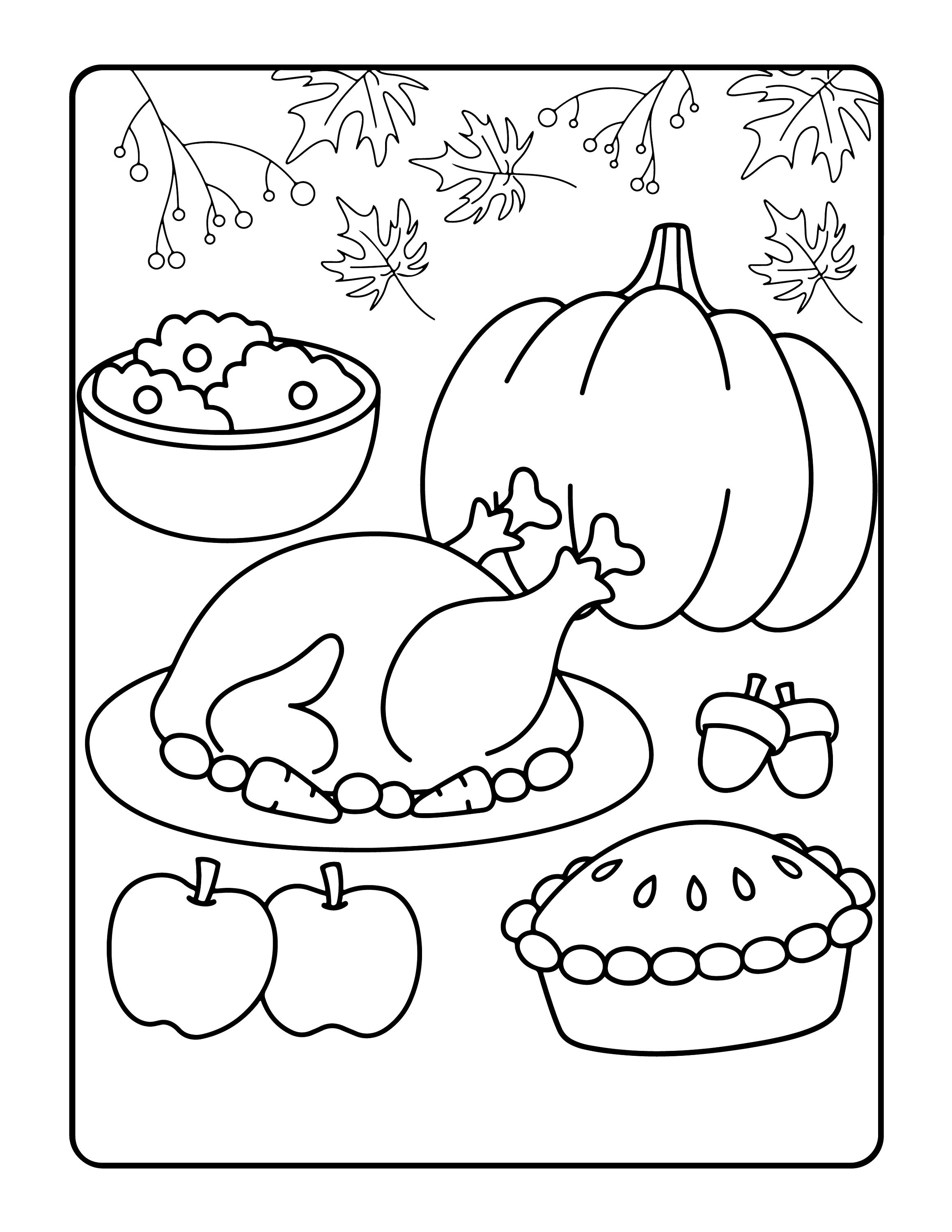 Hand Tracing Fun Activity for Fall and Thanksgiving Coloring Book for ...