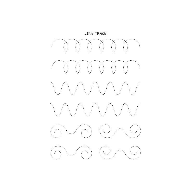 Preschool Tracing Bundle Fun Tracing for Toddler Preschool - Etsy