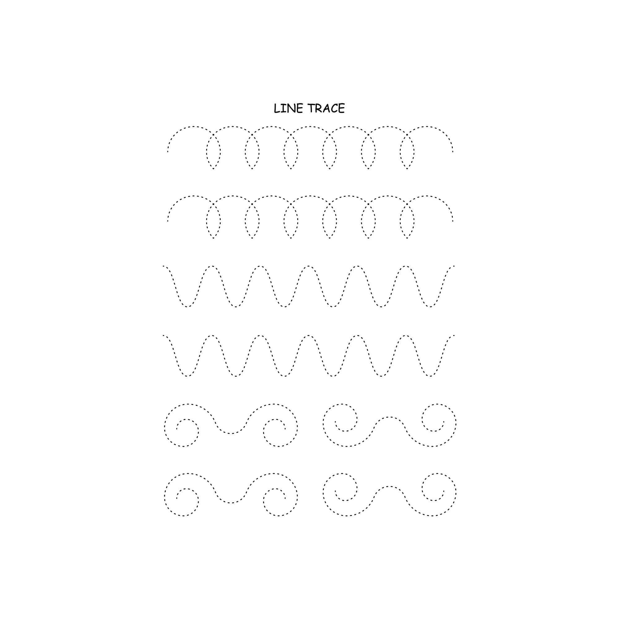 Preschool Tracing Bundle Fun Tracing for Toddler Preschool - Etsy