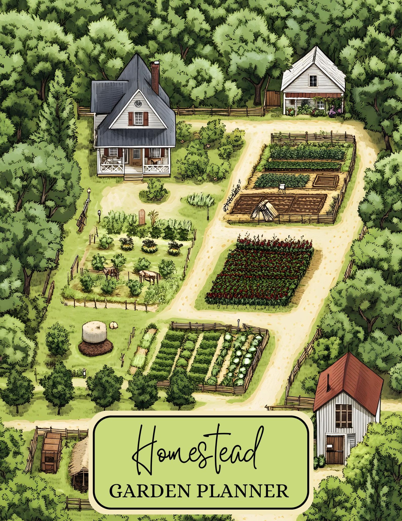Homestead Garden Planner Printable Gardening Journal Vegetable & Herb ...