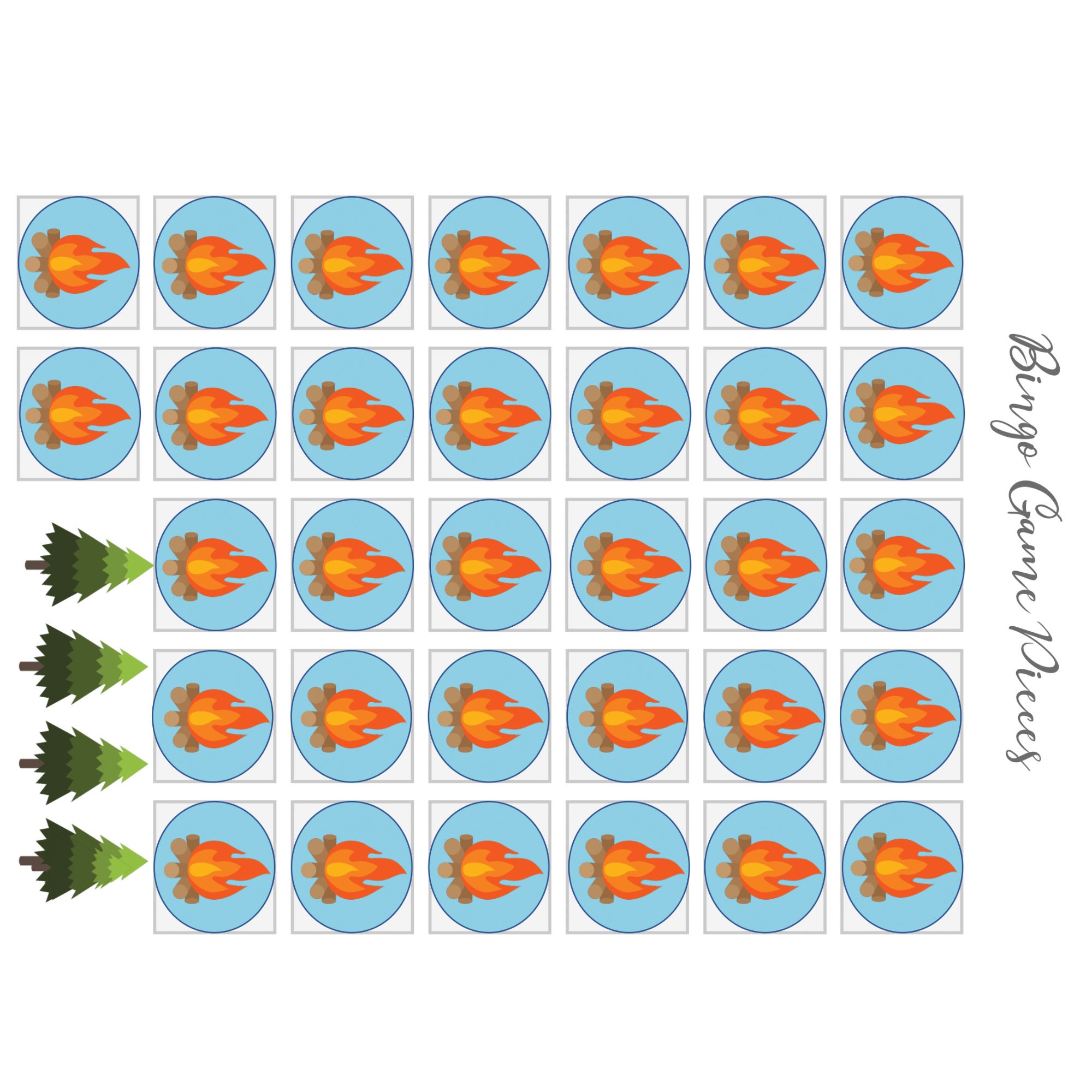 Camping Bingo, Fun for Kids, Adventure Time Bingo - Etsy