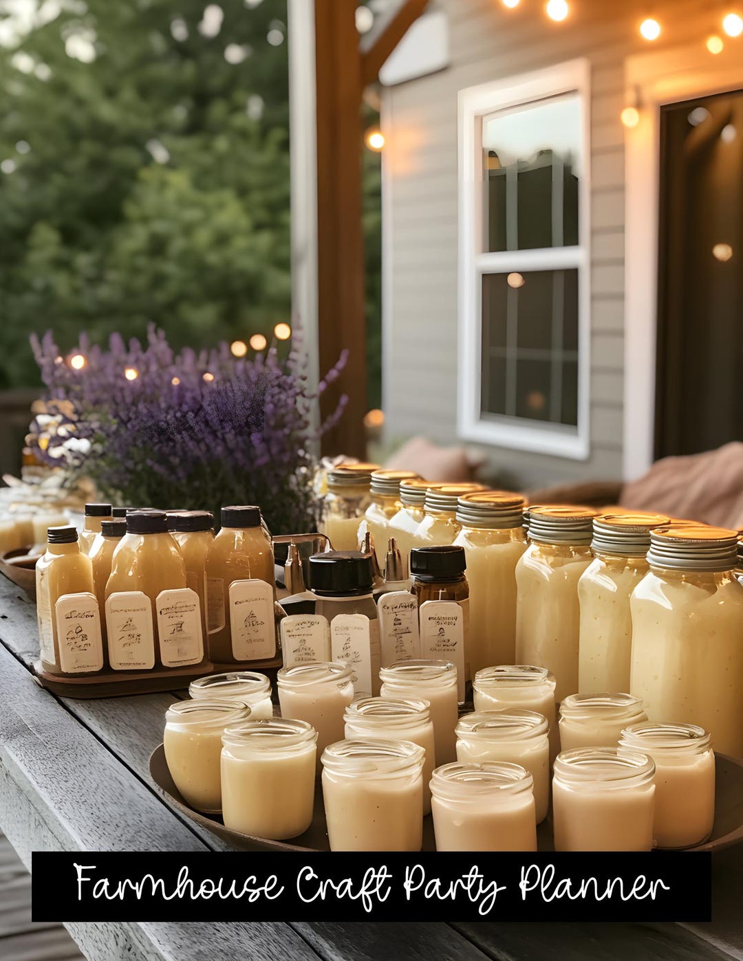 Farmhouse Craft Party Planner: DIY Recipe & Event Guide - Etsy