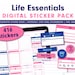 Life Essentials Digital Stickers for Goodnotes, Noteshelf, Notability ...