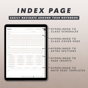 Student Digital Notebook | 12 Subject Academic Notebook for Goodnotes ...