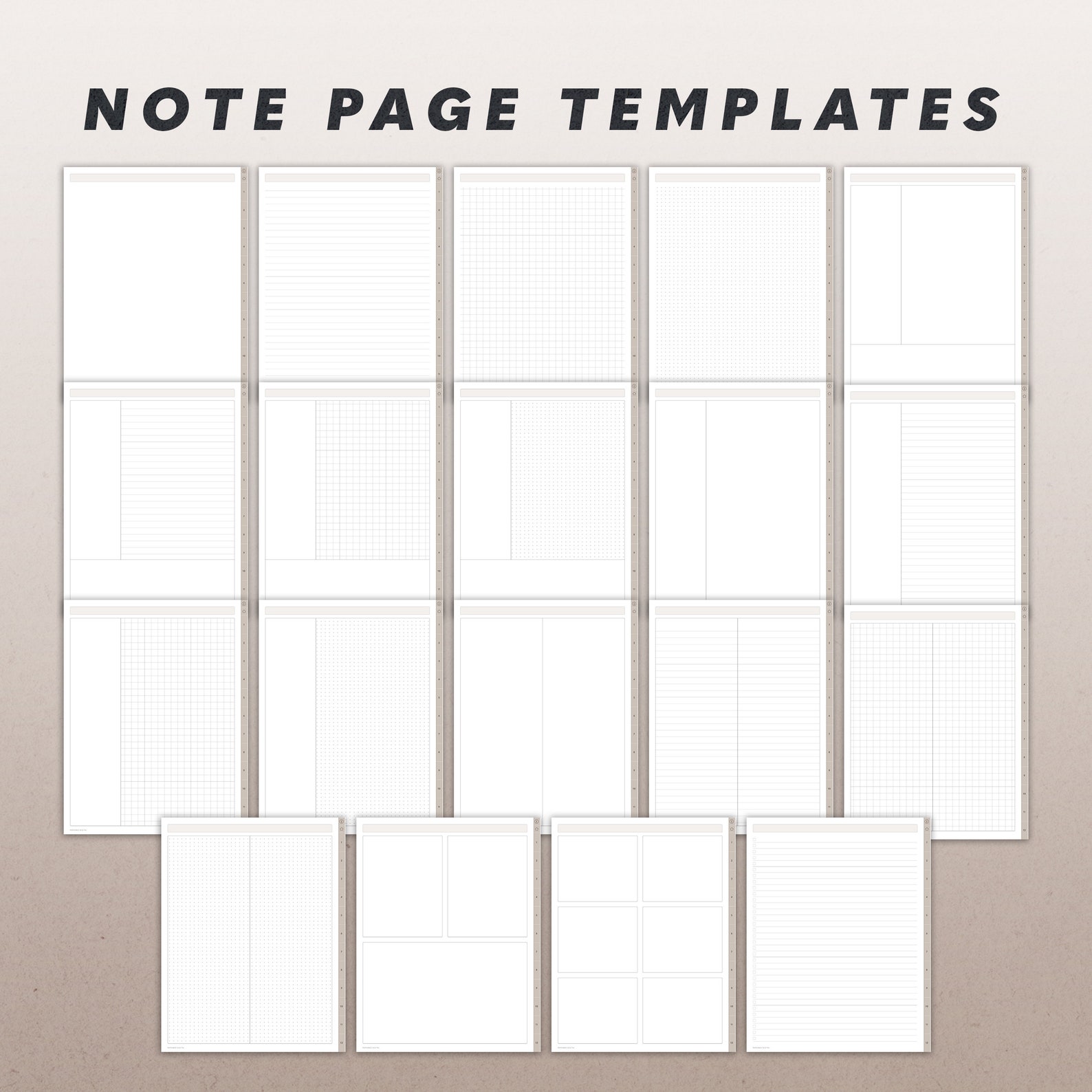 Student Digital Notebook 12 Subject Academic Notebook for Goodnotes ...