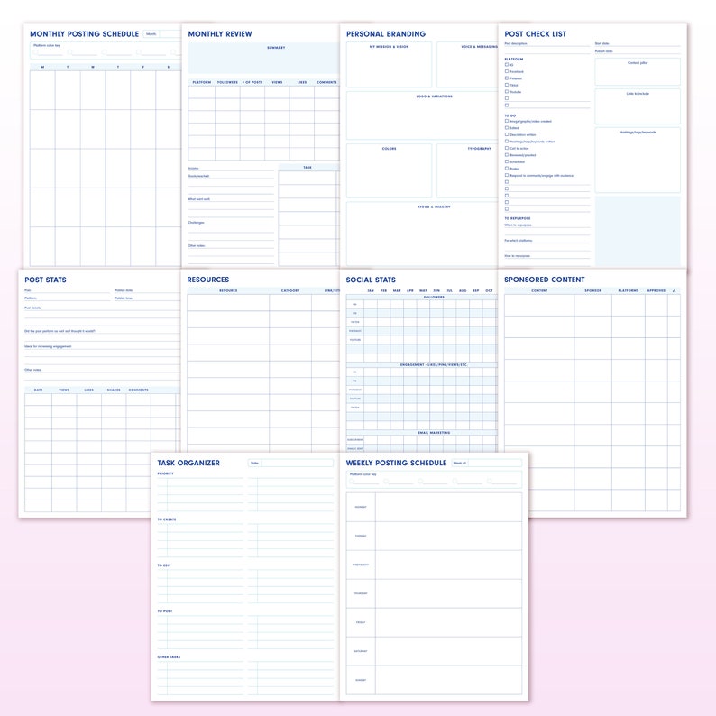 Content Creator Page Template Insert Pack for the Focused Digital ...