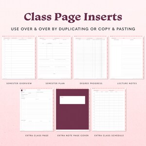 Undated Academic Digital Planner for iPad & Tablet | Vertical Student ...