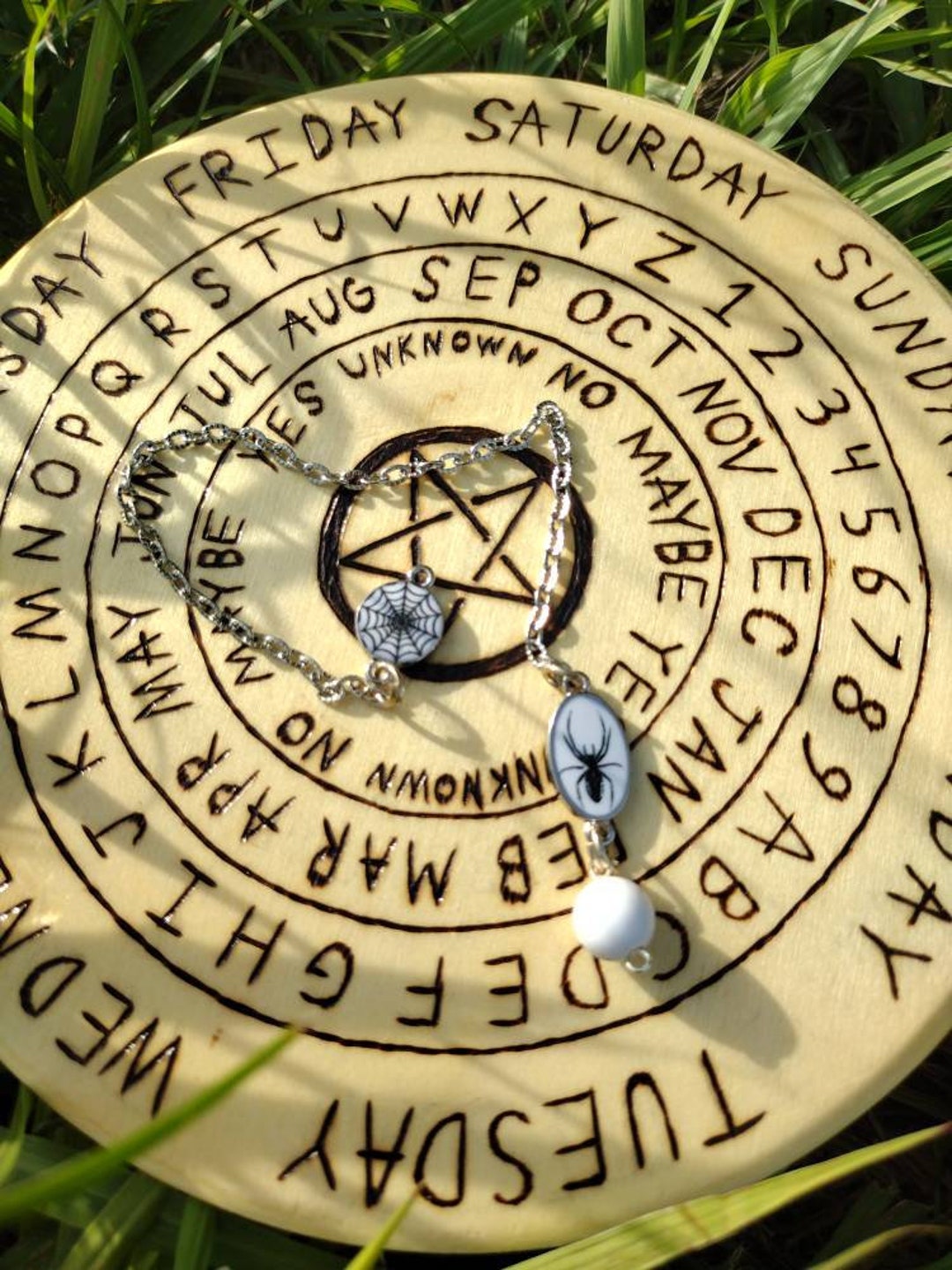 Wyrd Pendulums, Spider Charm, Handmade, Witchy Gift, Gift for Her, Gift ...