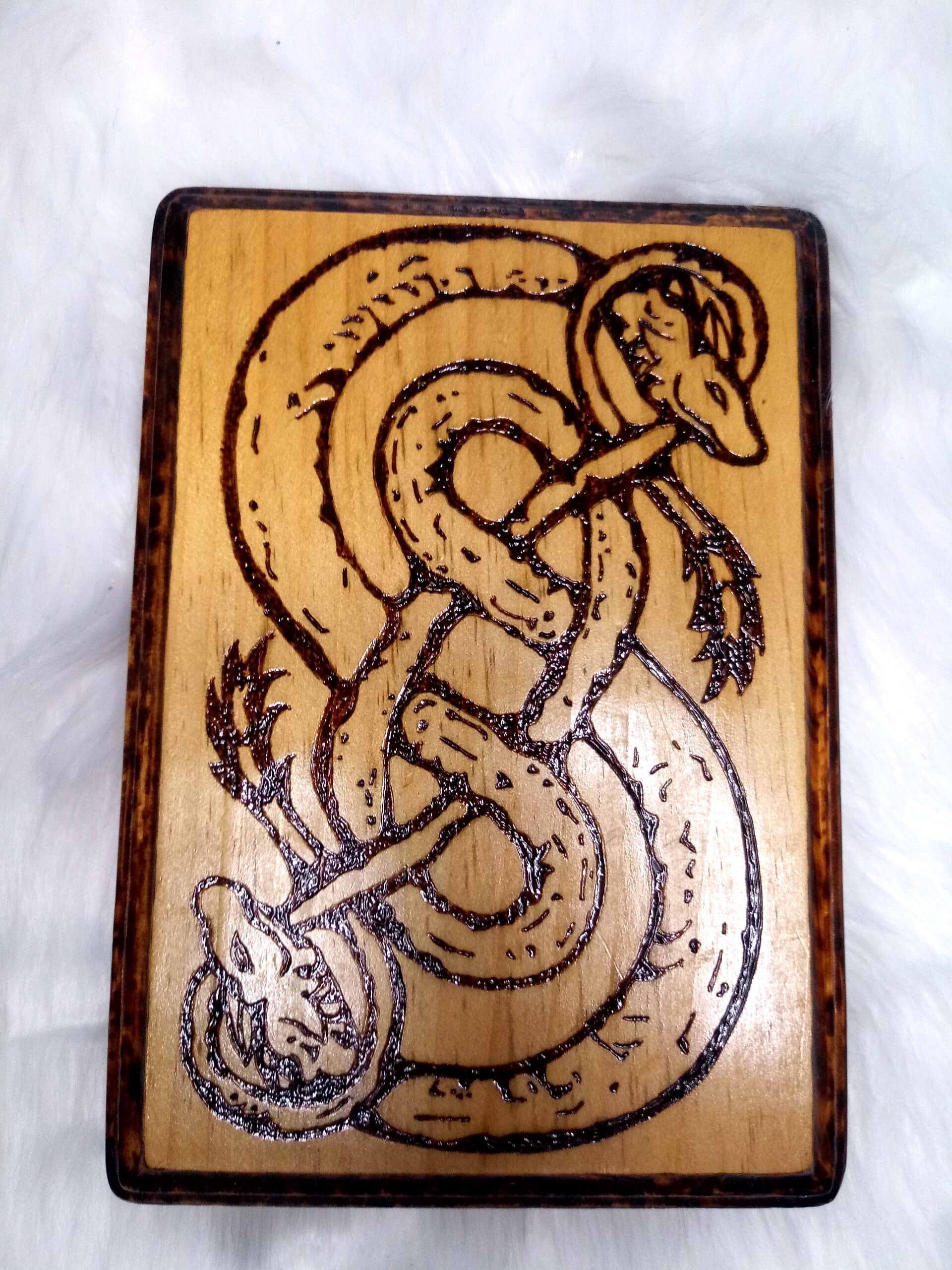 Dios nórdico Loki Símbolo Placa de Woodburn hecha a mano | Etsy