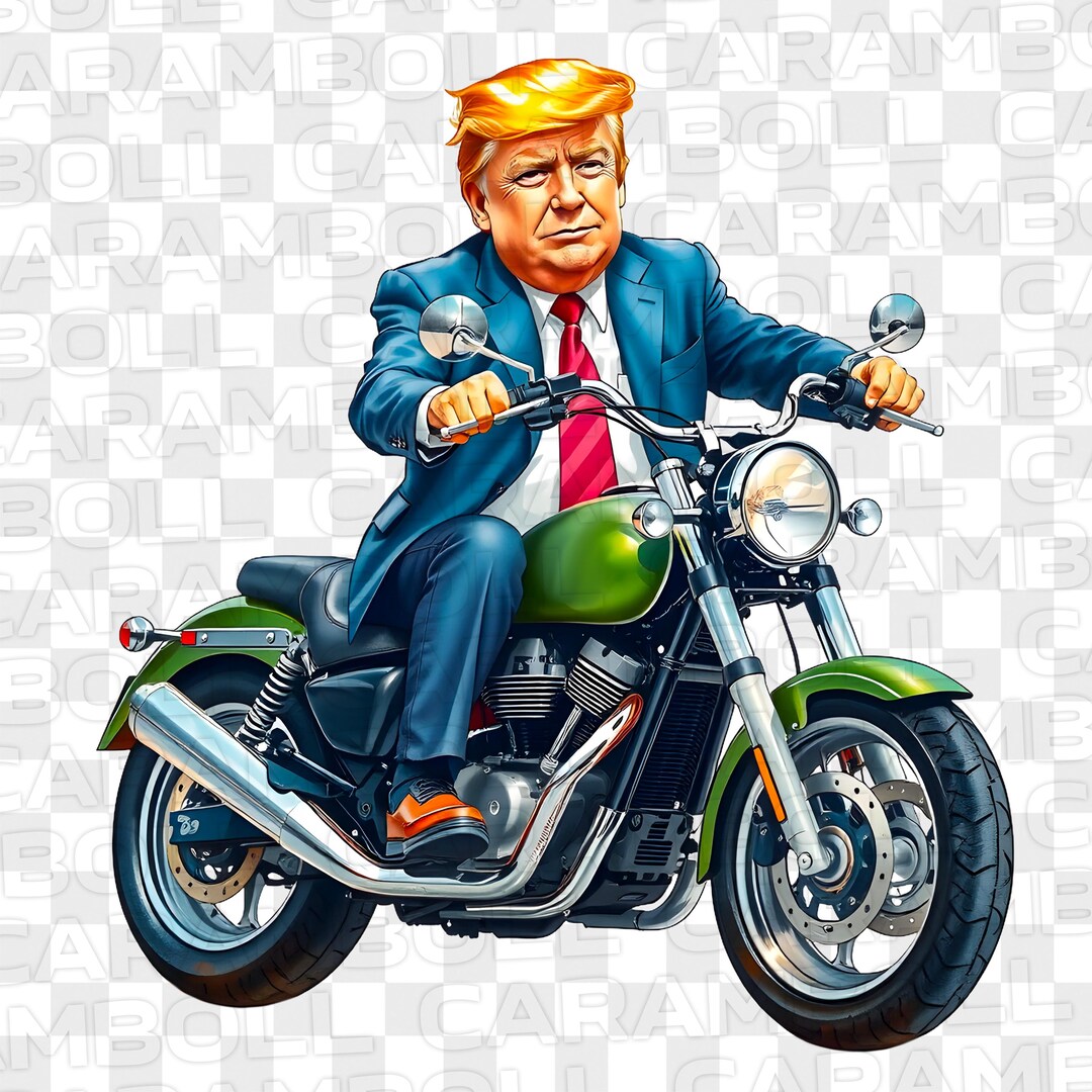 Donald Trump Biker PNG - Etsy