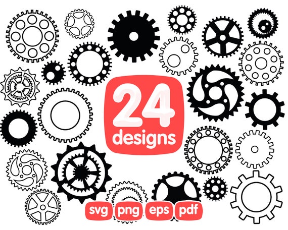3 Gears Clipart