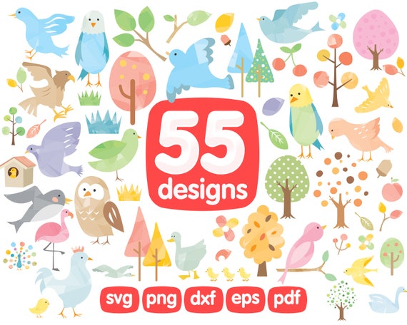 55 Birds Clipart Bundle Bird Png Swallow Clipart Gull Png - Etsy