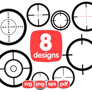 SCOPE CLIPART Bundle Target Clipart Target Png Target Svg | Etsy